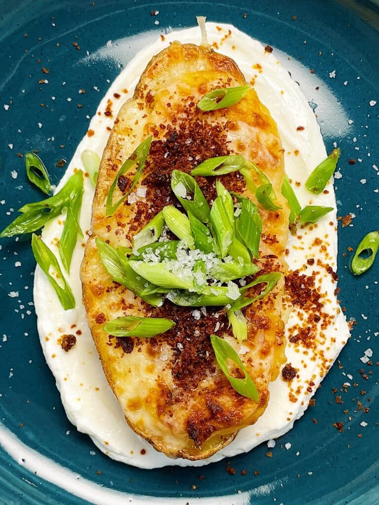 Twice Baked Cheese Potatoes - Carolina Gelen